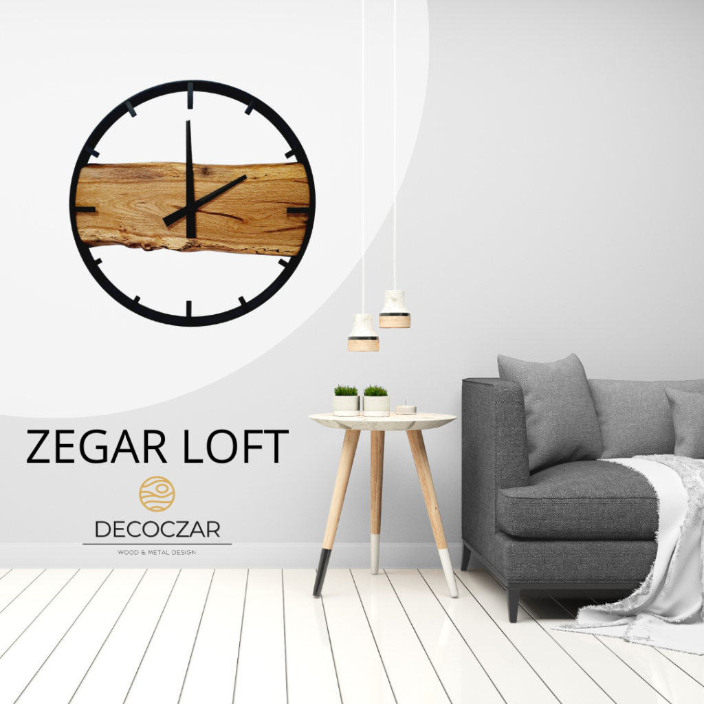 Zegar Loft 40 cm Handmade – DECOCZAR